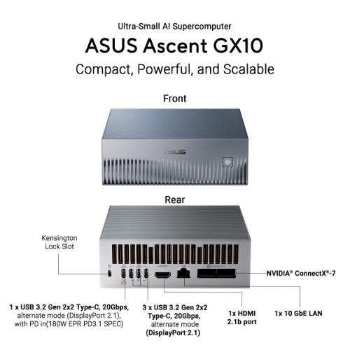 Buy ASUS Ascent GX10 (2TB) Compact Desktop AI Supercomputer in India At ...